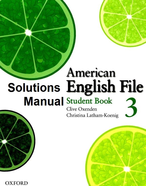 Solucionario American English File 3, First Edition – Oxford