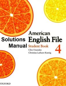 Solucionario American English File 4, First Edition – Oxford